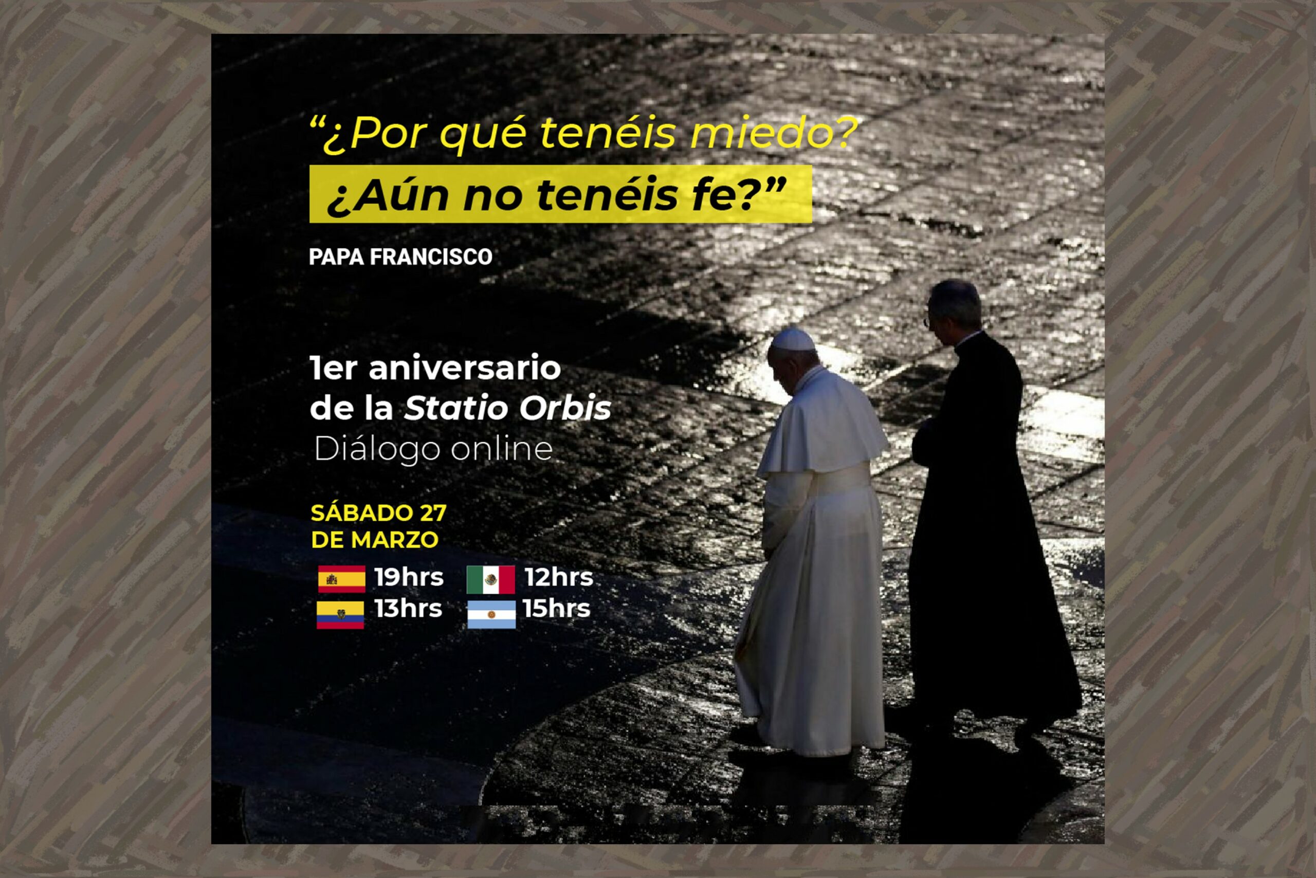 Aniversario Statio Orbis: diálogo online “¿Por qué tenéis miedo?” - RIIAL